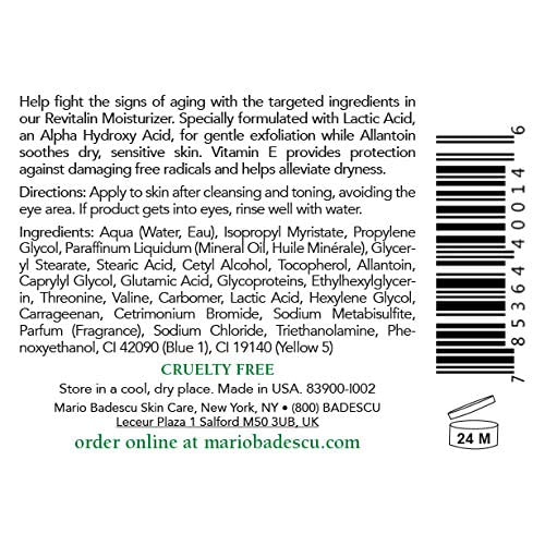 Hidratante Mario Badescu Revitalin Face 60ml Para Mulheres/homens ...