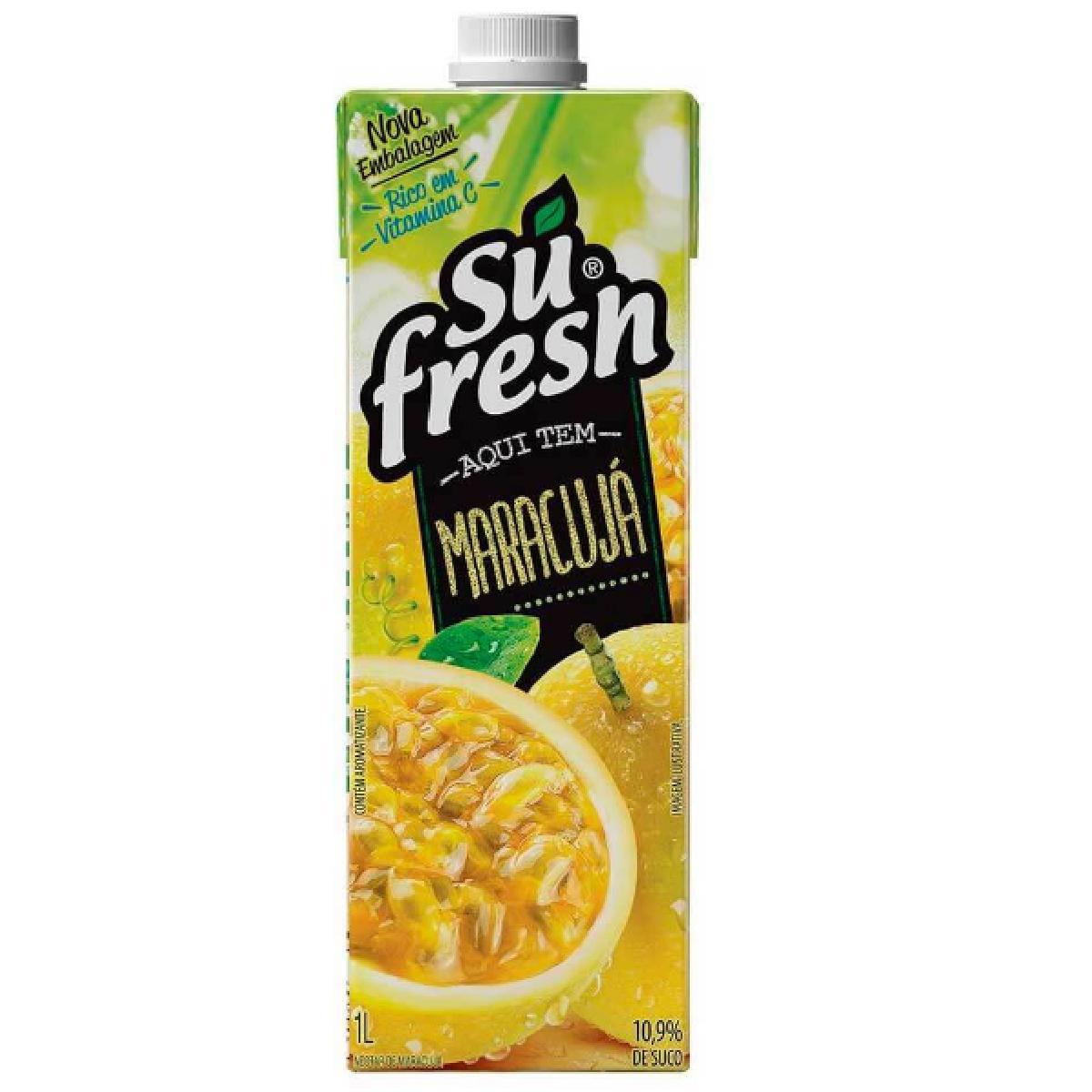 Kit 6 Beb. Suco Su Fresh Maracuja 1-litro - Carrefour