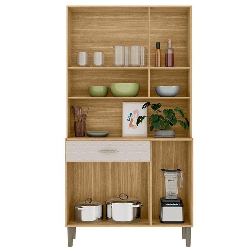 Kit Cozinha Ambiente Golden 6 Portas Freijó Soft - Kits Paraná - Carrefour