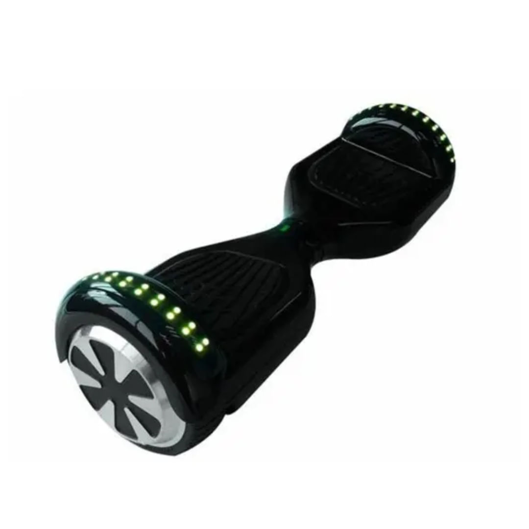 Skate Eletrico Hoverboard Roda 6,5 Pol Com Led E Bluetooth - Preto ...