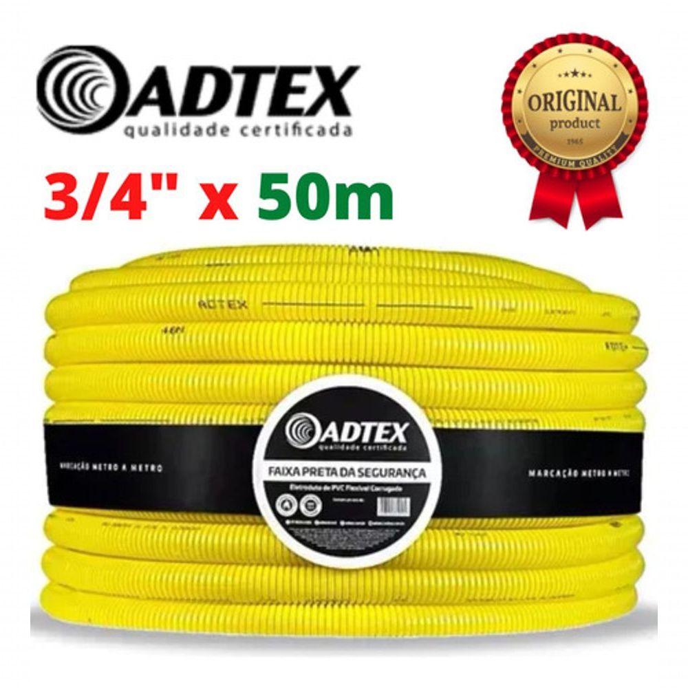 Conduite Flexível Pvc 3-4 Corrugado Amarelo 50 Metros Adtex - Carrefour