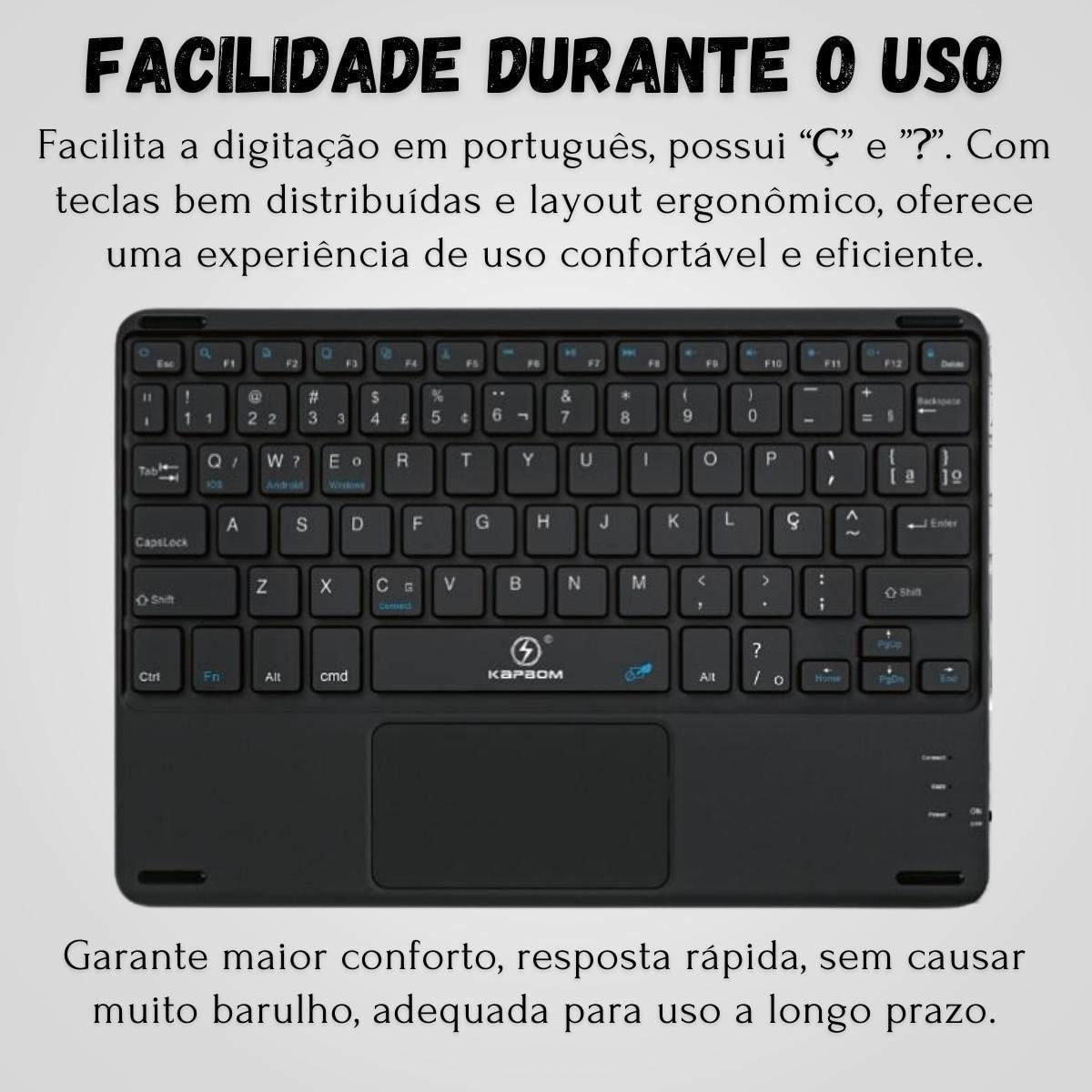 Teclado Touchpad Bluetooth Para Tablet Amazon Fire Hd 10 - Carrefour