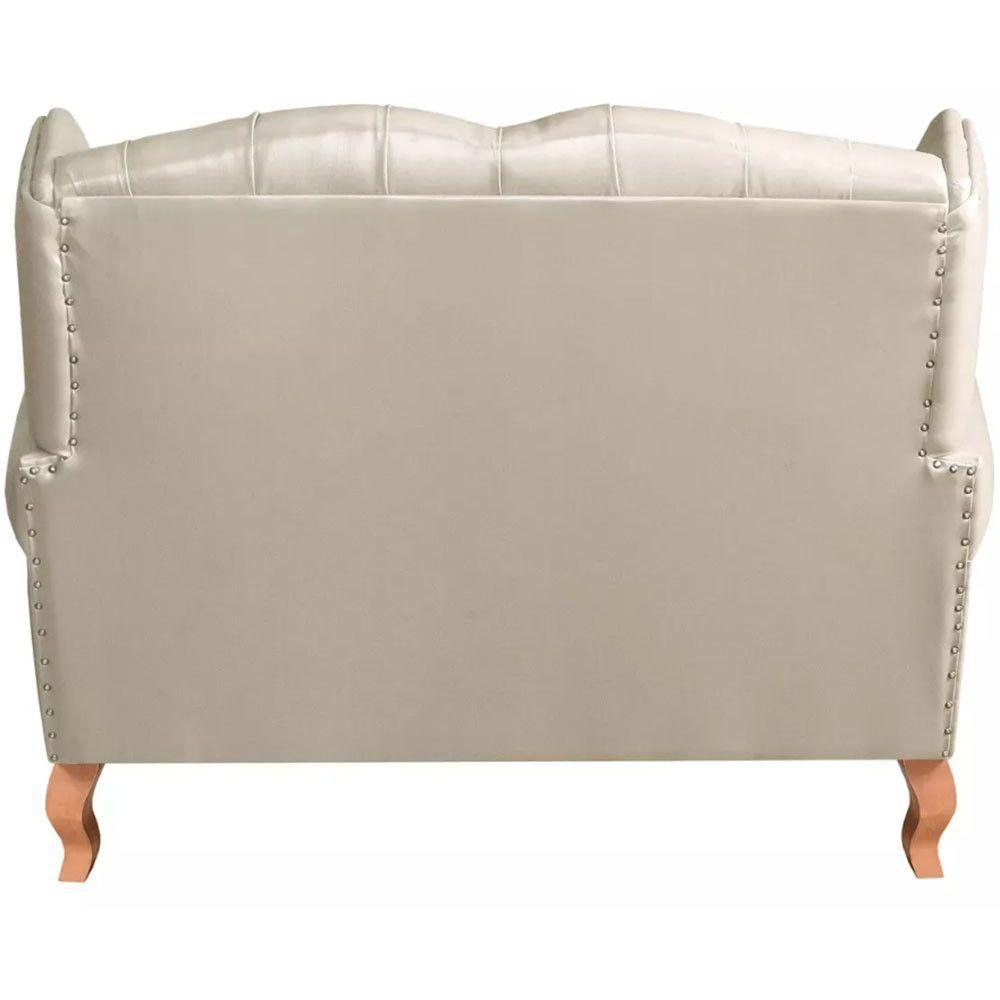 Sofá Imperador Namoradeira Chesterfield Capitonê Couríssimo Bege - Carrefour