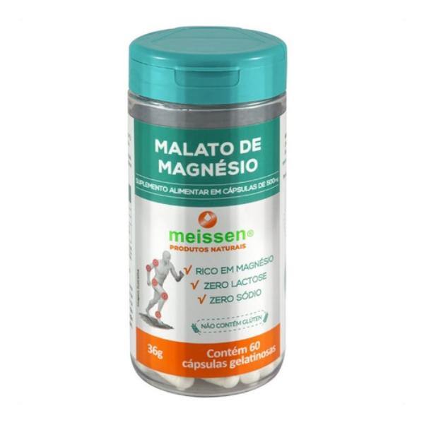 Suplemento alimentar Malato de Magnésio Em cápsulas de 500 mg ...