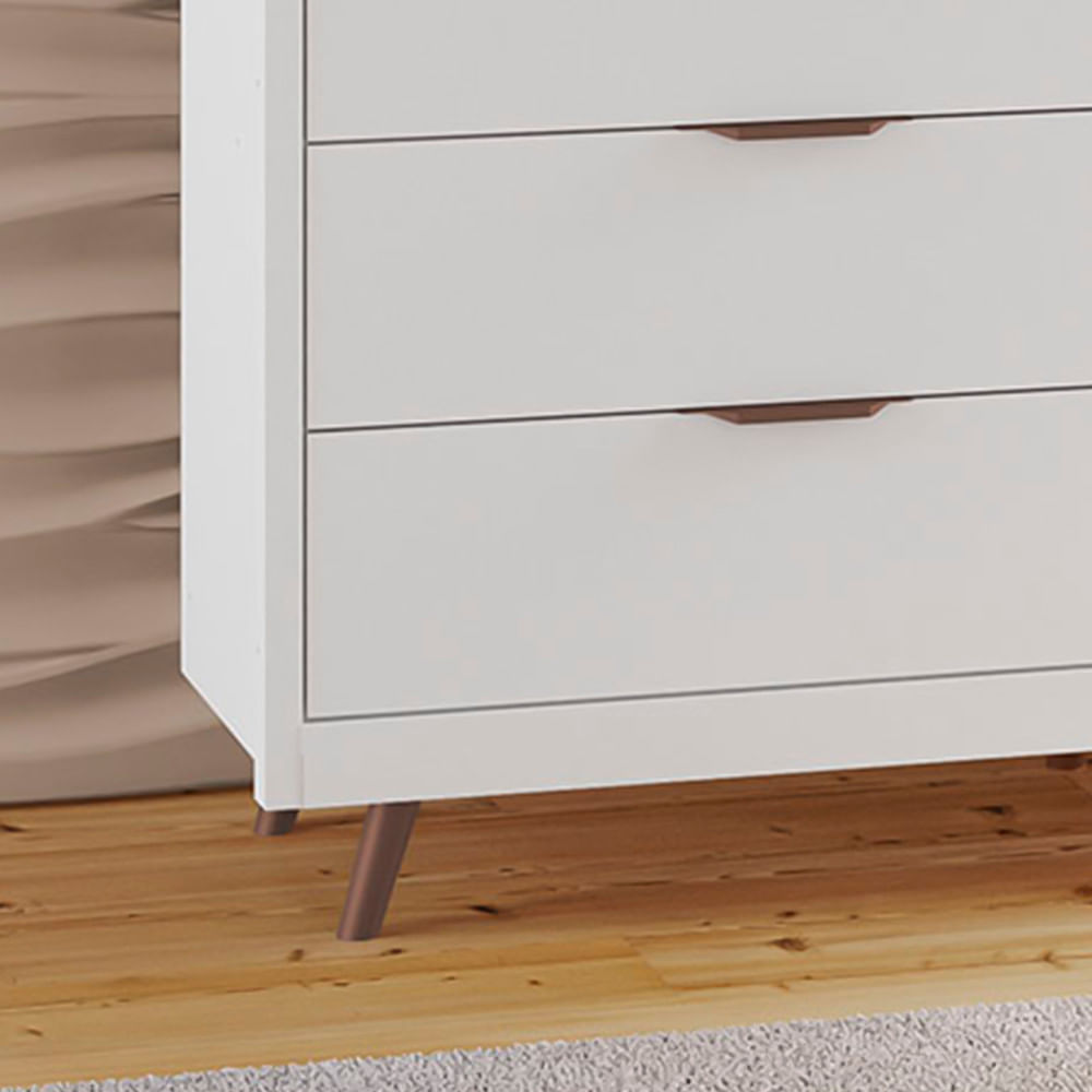 Cômoda Tuboarte Valentina New 2 Portas 4 Gavetas Pés Inclusos - Carrefour