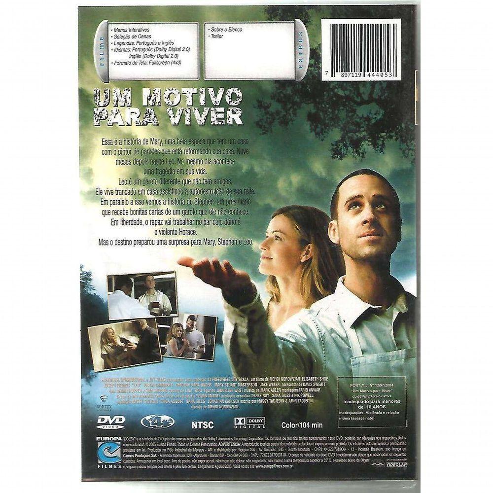 Dvd Um Motivo Para Viver - Elisabeth Shue E Dennis Hopper - Carrefour