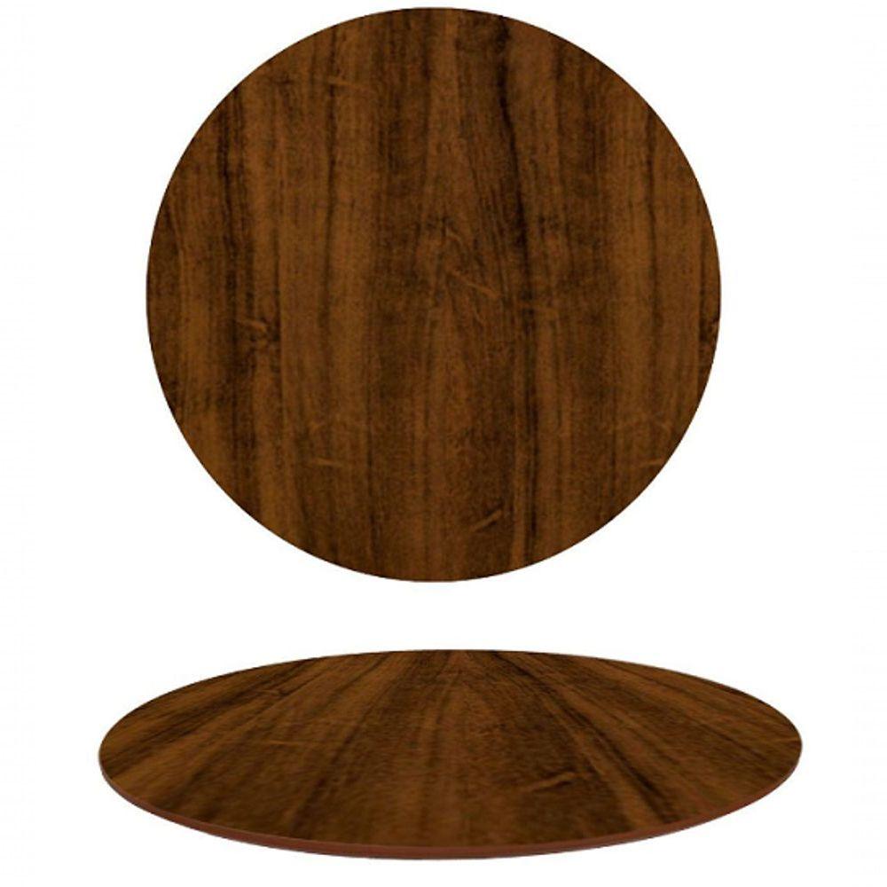 Tampo Em Mdf Redondo 60 Cm - Pau Ferro Cor Marrom - Carrefour