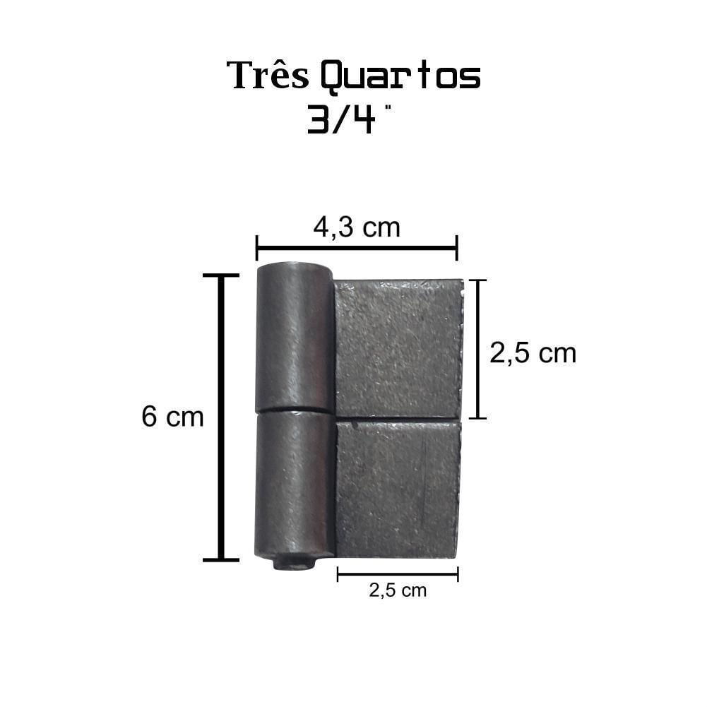 Gonzo Dobradiça 3/4 Polegada 2 Abas Com Pino - 4 Unidades - Carrefour