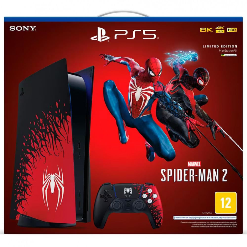 Console Playstation 5 Bundle Marvels Spider-man 2 Limited Edition ...