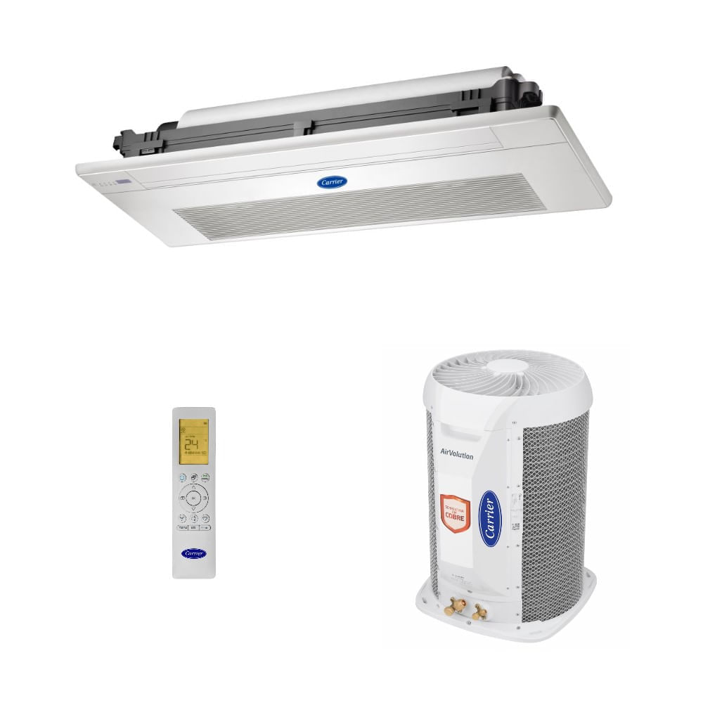 Ar-condicionado Split Cassete 1 Via Inverter Carrier 18.000 Btus Quente ... Ar-condicionado Split Cassete 1 Via Inverter Carrier 18.000 Btus Quente ...