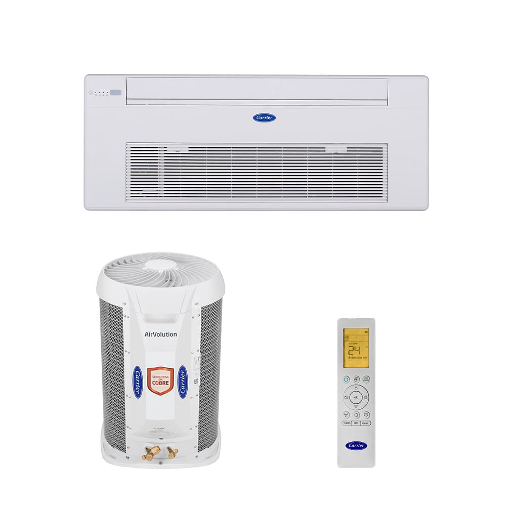 Ar Condicionado Split Cassete 1 Via Carrier Inverter Connect 12.000 Btus Quente E Frio 220v R-32 ...