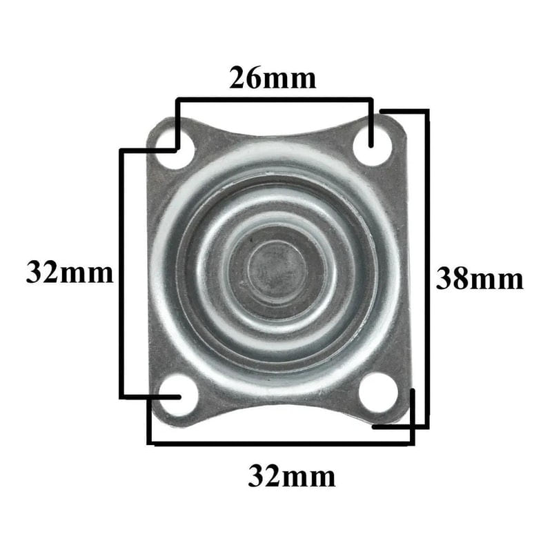 Rodízio 4 Un Girátorio Roda Rodinha Móveis Vaso 32Mm 40 Kg - Carrefour