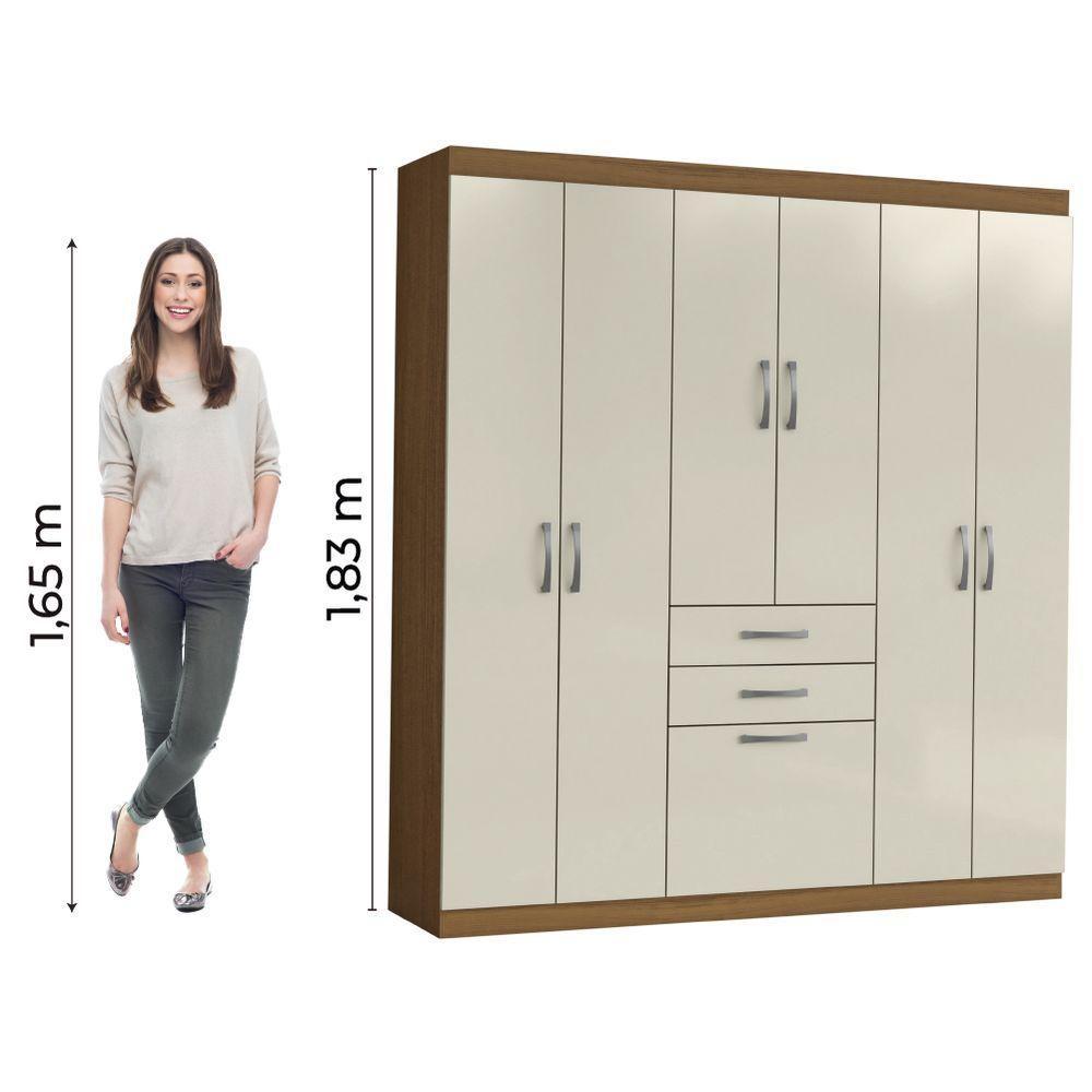 Guarda Roupas Casal 7 Portas 2 Gavetas Lisboa Aramóveis Atac/areia ...