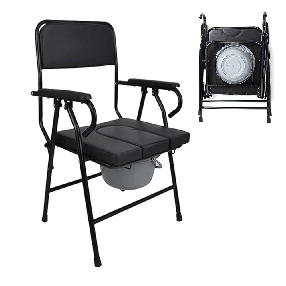 Cadeira Assento Sanitario Vaso Banheiro Idoso Gestante Deficiente Pcd Dobravel Acolchoada ...