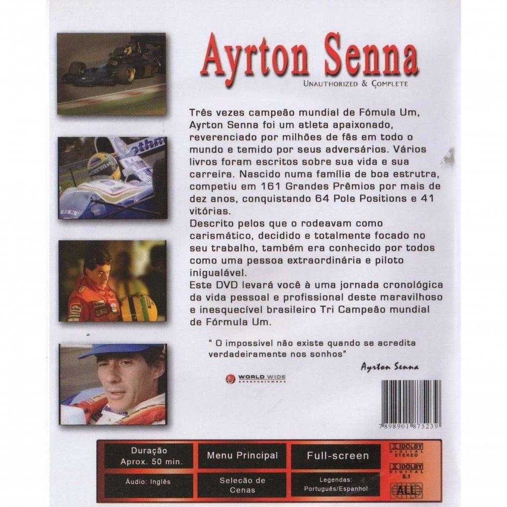 Capa Dvd Ayrton Senna - Edição De Colecionador - Carrefour