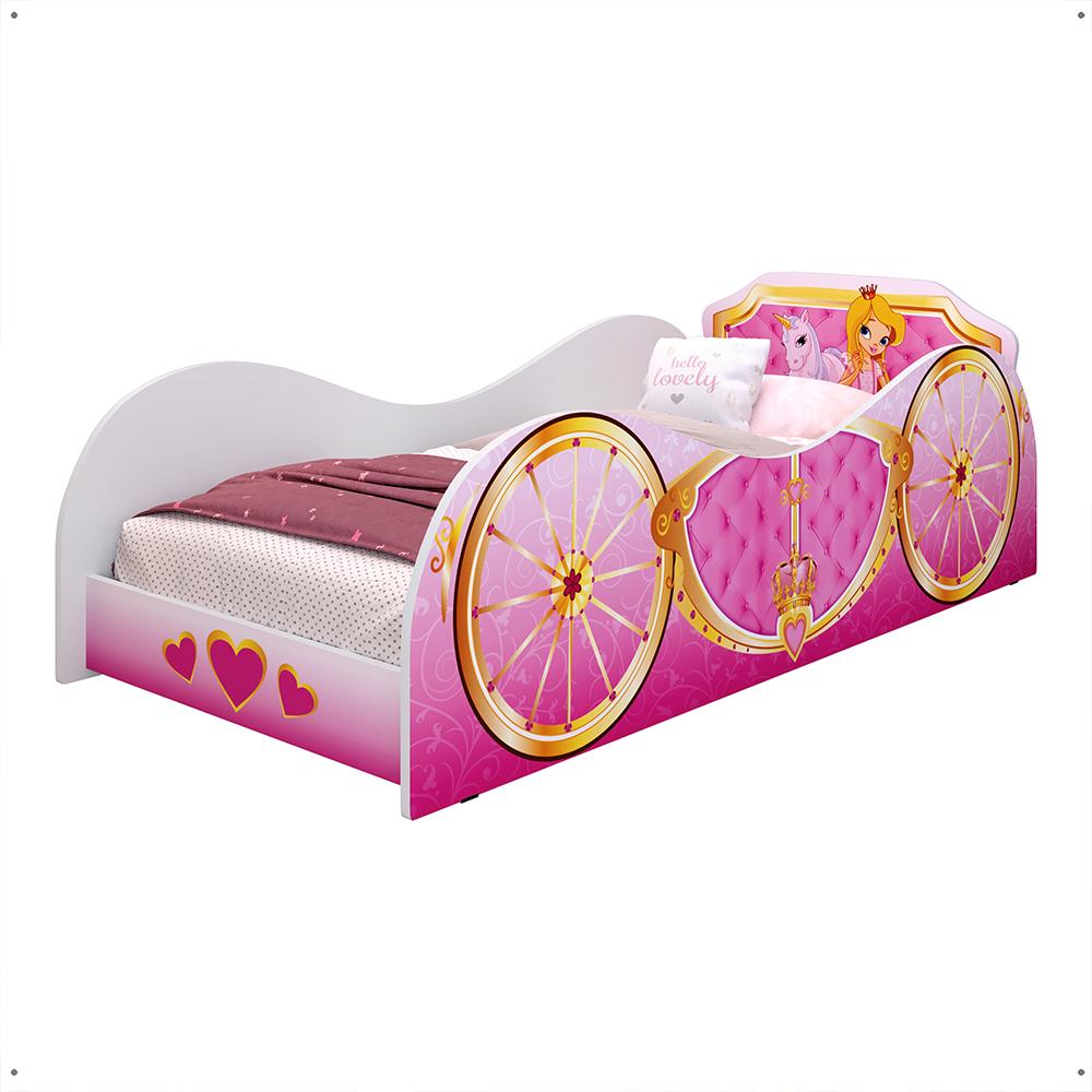 Mini Cama Infantil Menina com Colchão 148x68cm Montessoriana MDF ...