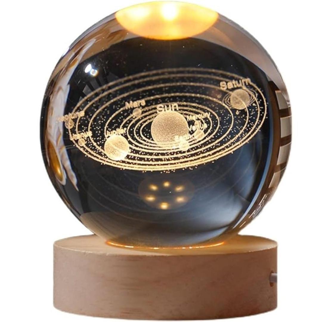 Luminária Bola De Cristal 3d Sistema Solar Decoração Modern - Carrefour
