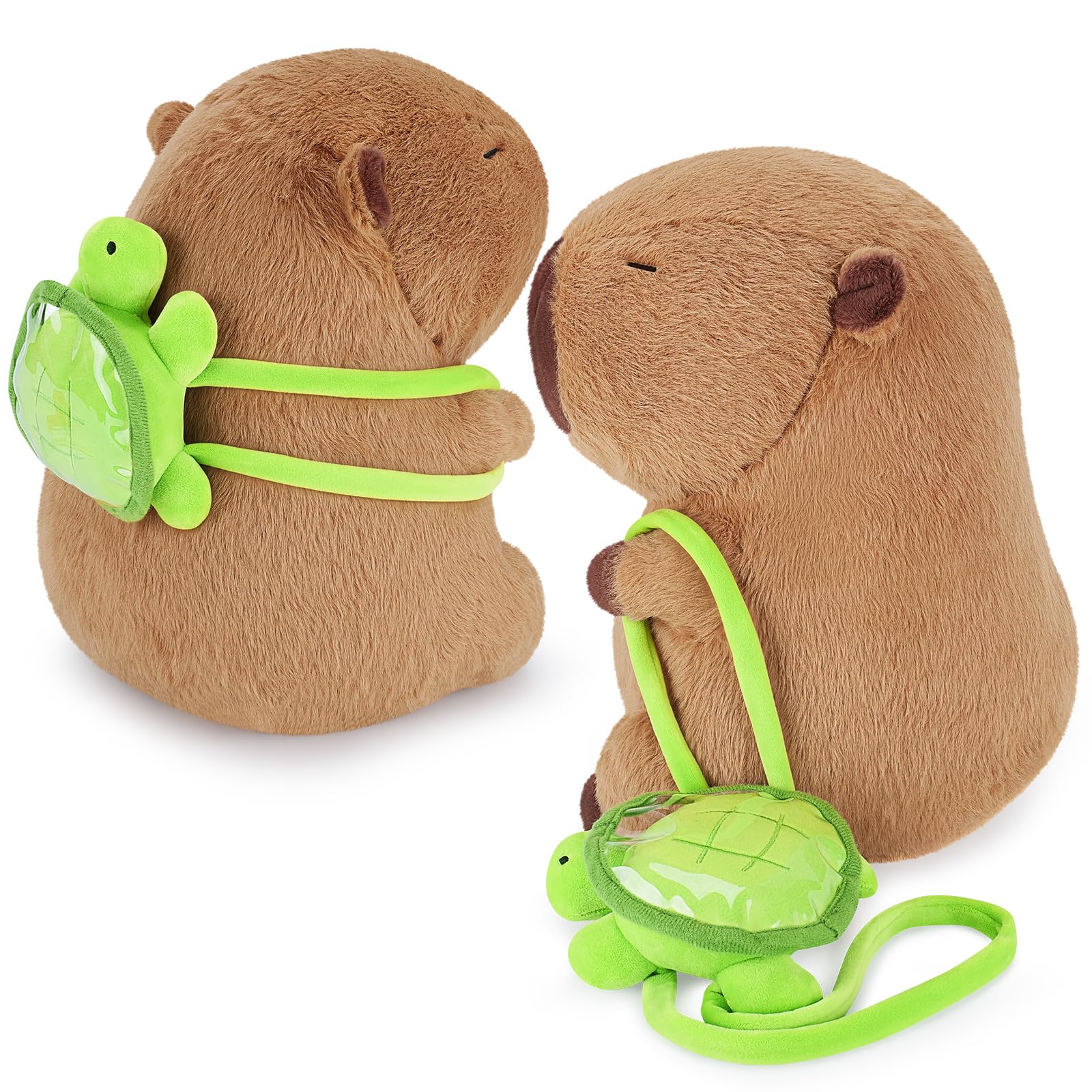 Capivara De Pelúcia Achwishap Com Mochila De Tartaruga 1 - Carrefour