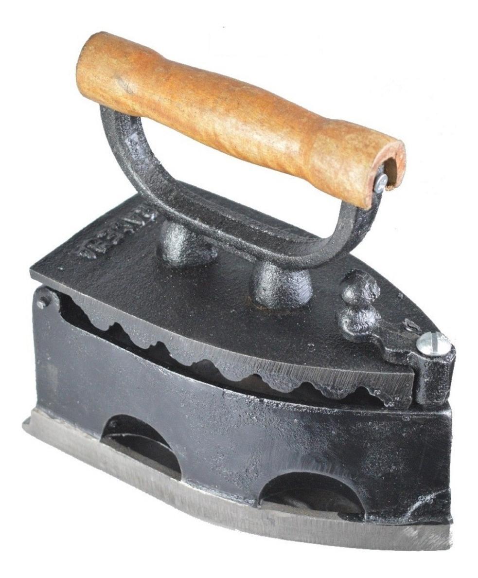 Ferro De Passar À Brasa Artesanal Ferro Fundido Mod Antigo - Carrefour