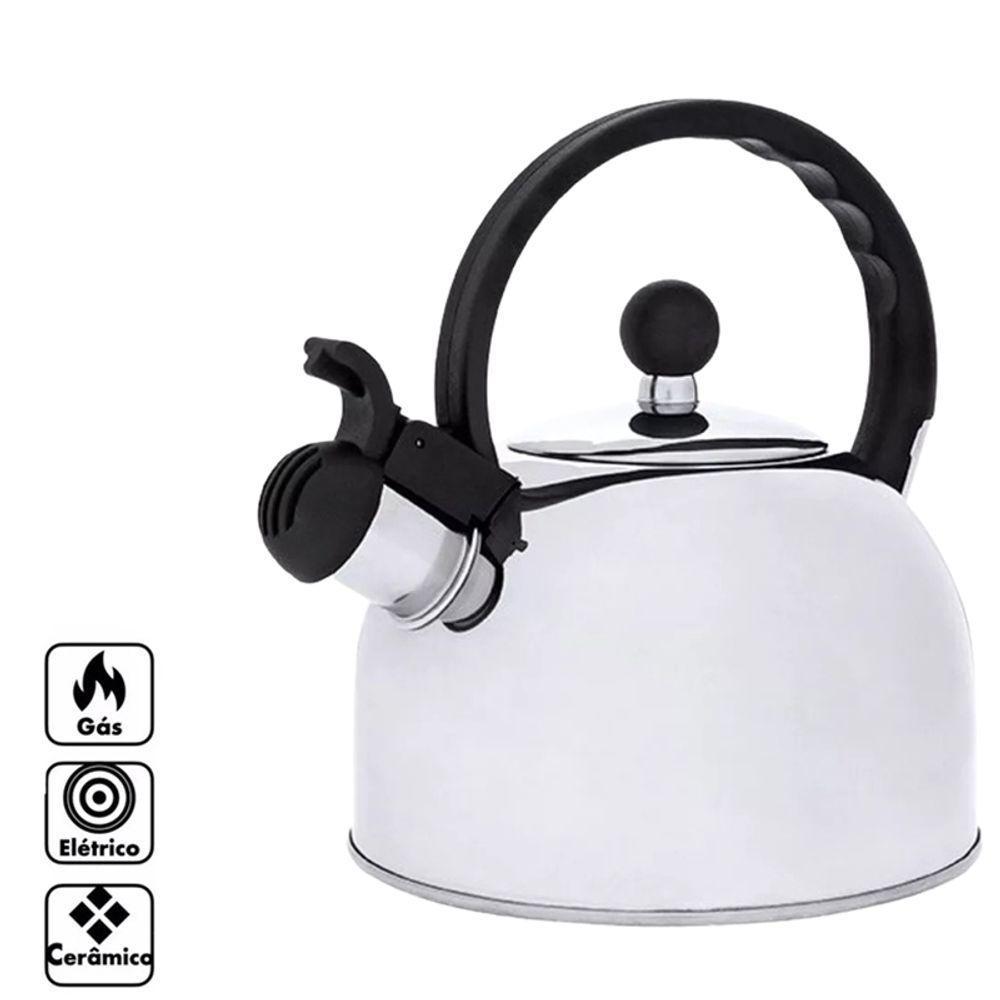 Chaleira Com Apito 2,5l Em Aço Inox Prática E Durável - Carrefour