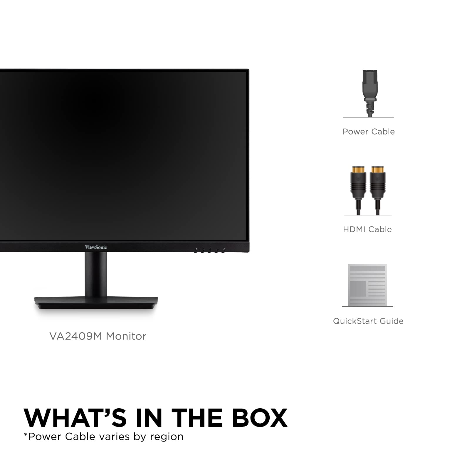 Monitor Viewsonic Va2409m 24" Ips Full Hd 1080p 75hz - Carrefour