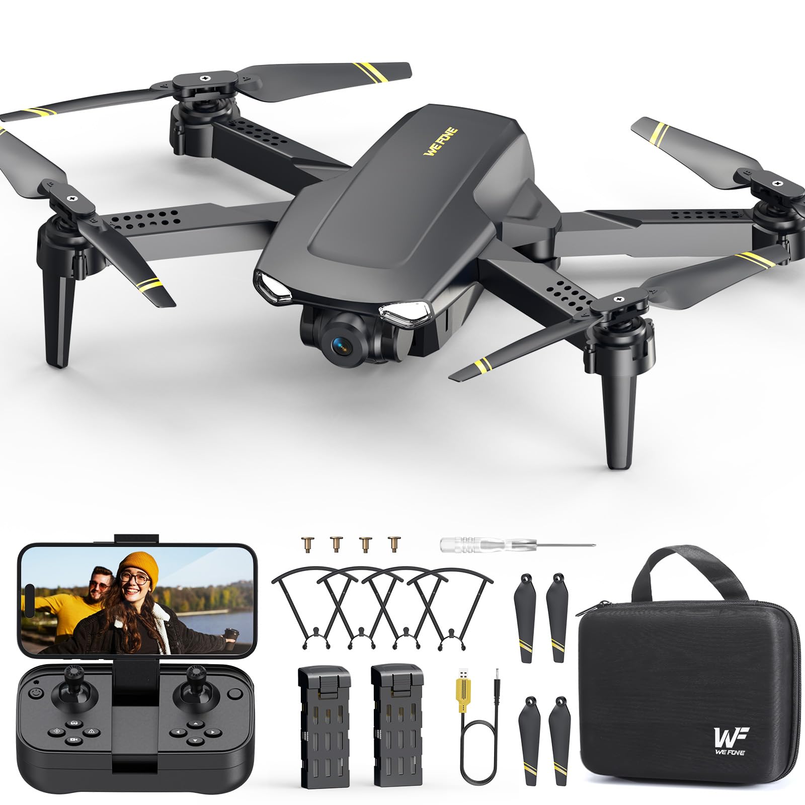 Drone Wefone Wf11 Com Câmera Hd 1080p, Fpv, Dobrável Para Crianças ...