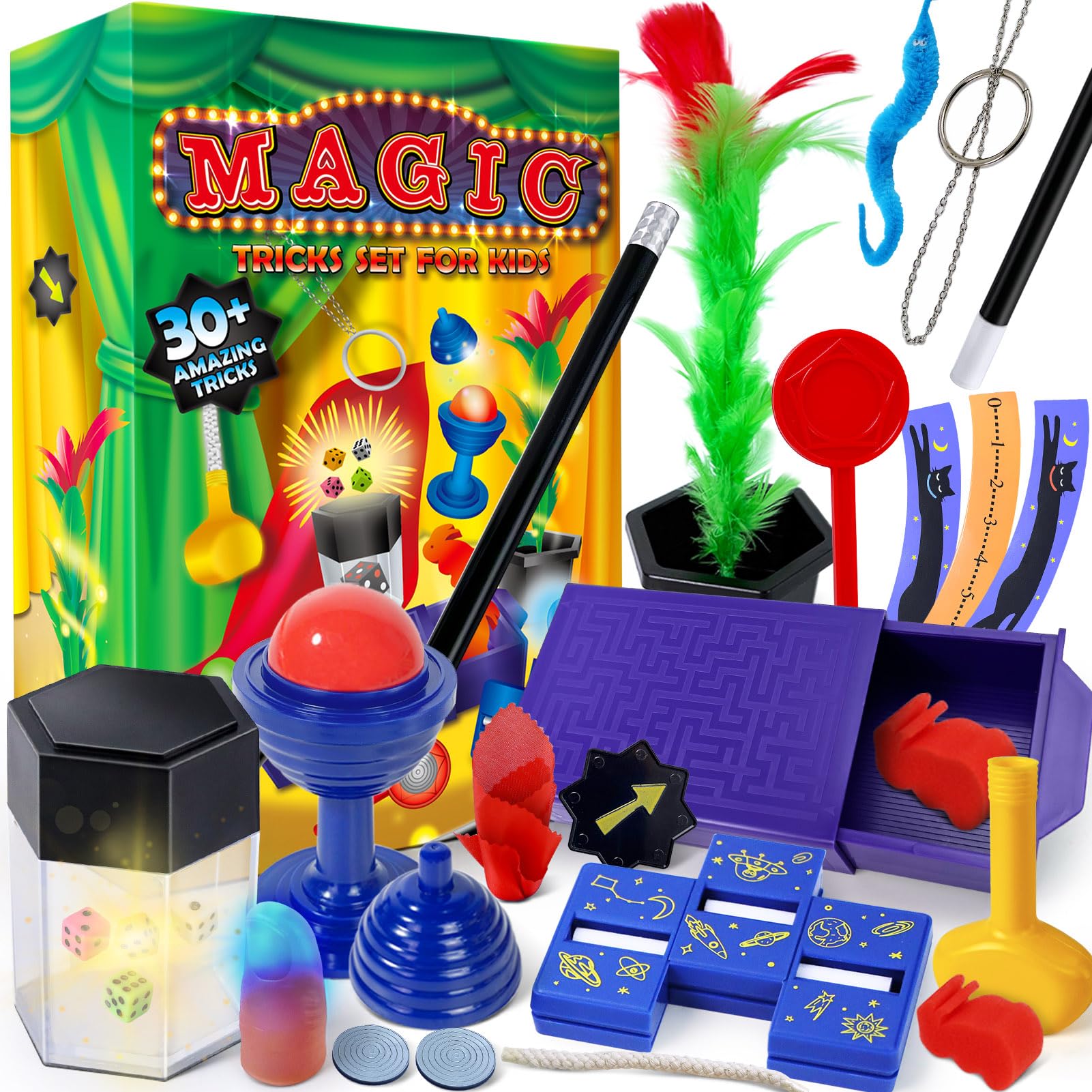 Conjunto De Kits Mágicos Heyzeibo Magic Tricks Com Instruções Mágicas ...