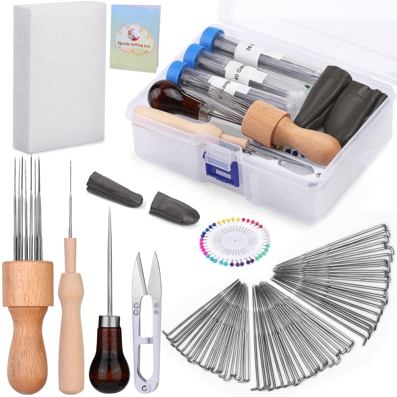 Kit De Agulhas De Feltragem Imzay Needle Felting Tools Com 60 Agulhas ...