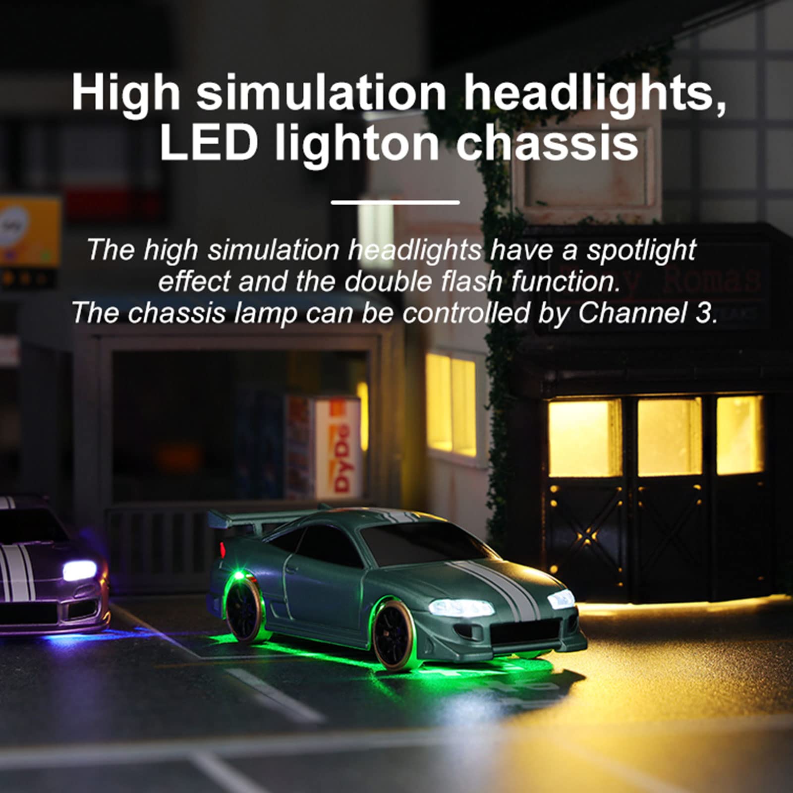 Carro Rc Flycolor Turbo Racing C62 Em Escala 1:76 Scale Drift Com ...