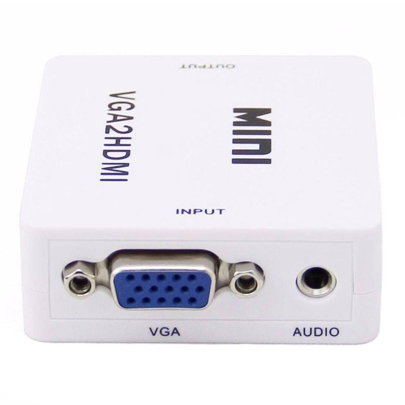 Conversor VGA para HDMI com áudio é ideal para ligar equipamentos com ...