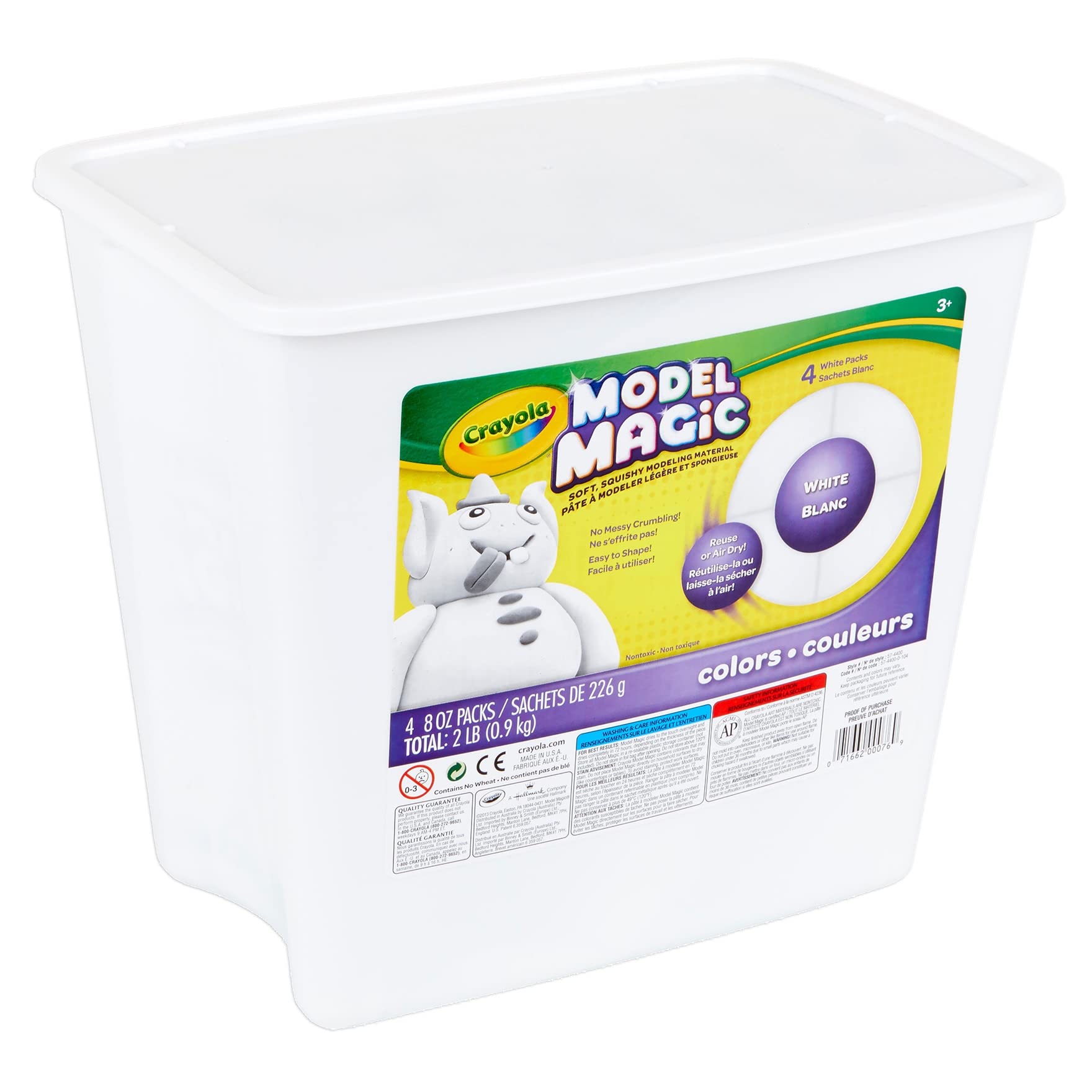 Modeling Clay Crayola Model Magic White 900g Bucket Kids 3+ - Carrefour