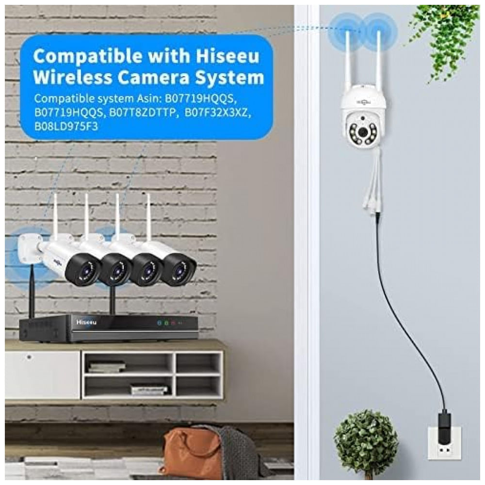 Sistema De Camera De Seguranca Hiseeu 4 Cameras, Controle Remoto Cartao ...