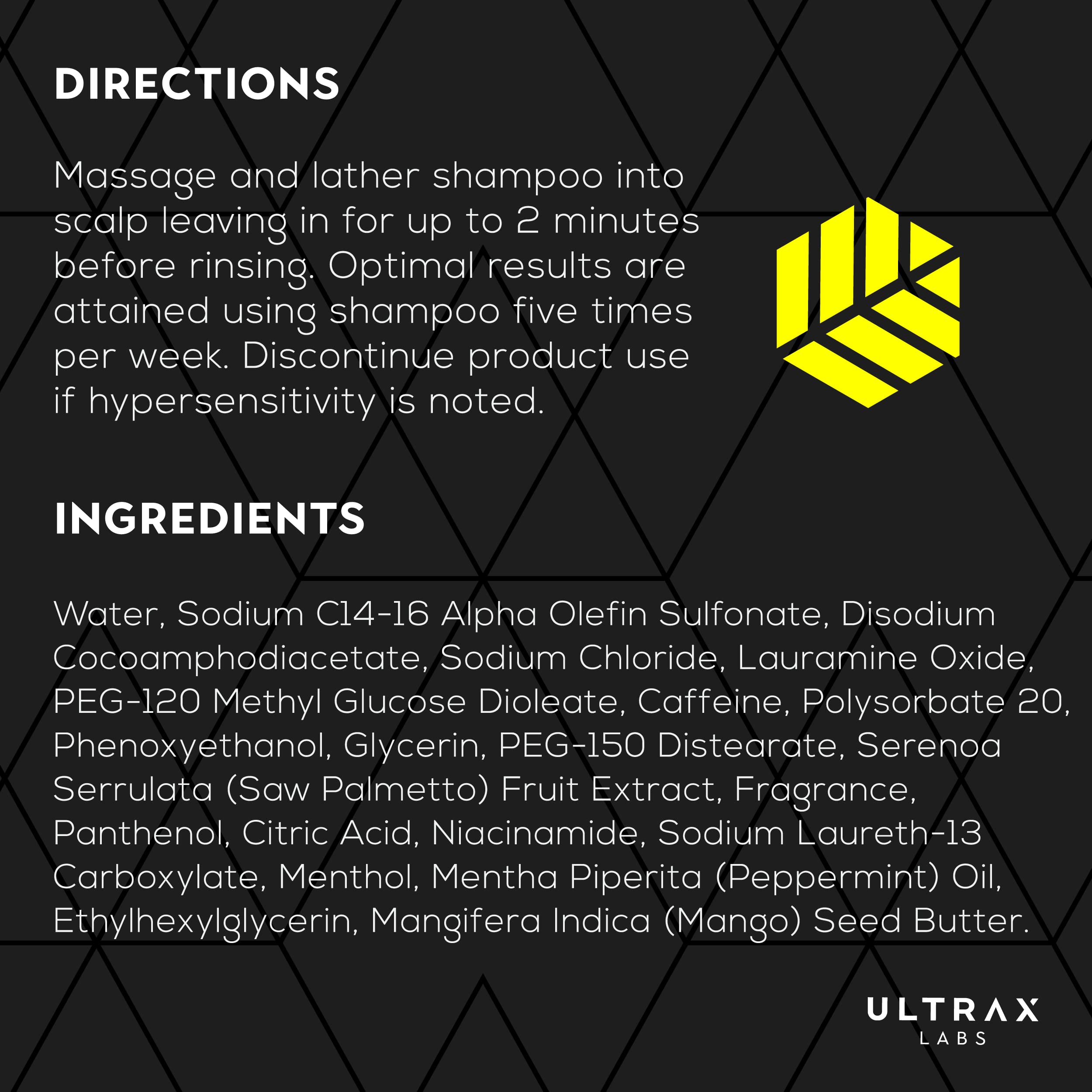 Shampoo Ultrax Labs Hair Surge Hair Growth 240 Ml (pacote Com 2 ...