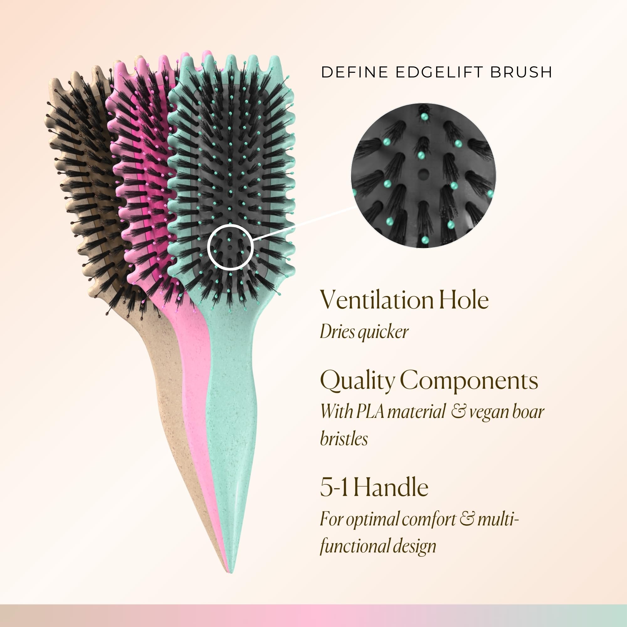 Brush Bounce Curl Define Edgelift 5 Em 1 Para Cachos E Ondas - Carrefour