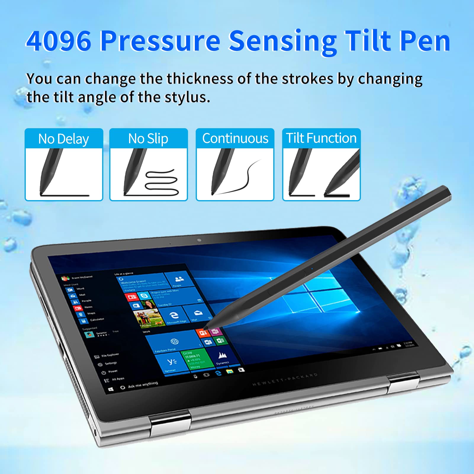 Caneta Stylus Sss·grgb Recarregável Para Hp Envy X360 Pavilion - Carrefour