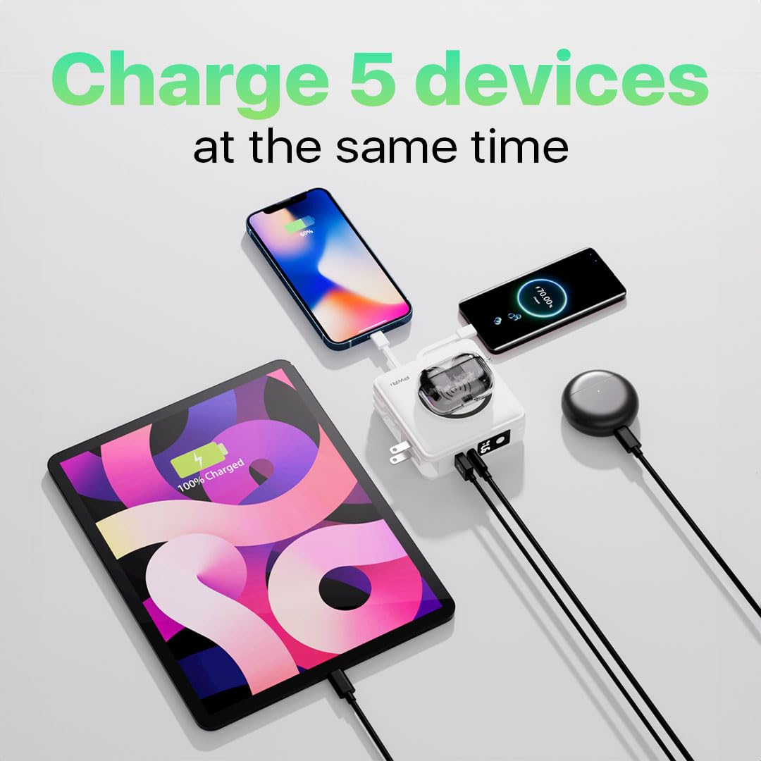 Banco De Potência Pwr Travel Pro 5 Em 1 20 W Usb-c 10.000 Mah - Carrefour