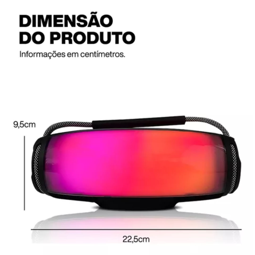 Caixa De Som Hmaston Tn23 Led Rgb para festas e eventos - Carrefour
