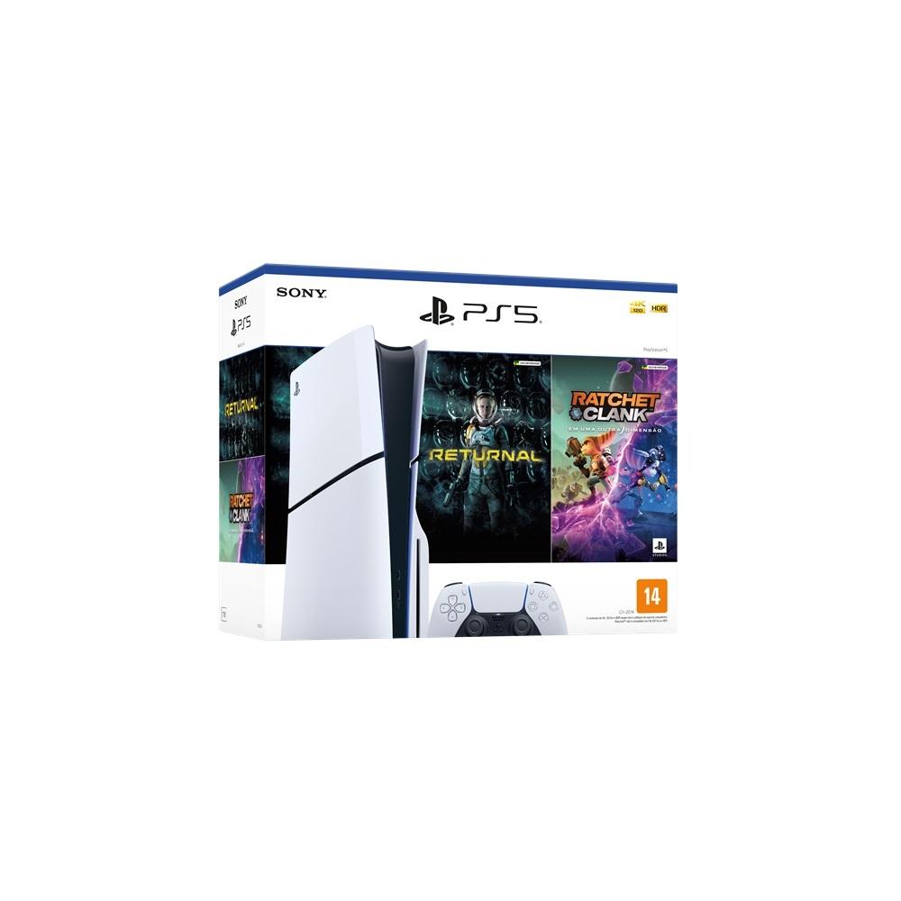 PS5 Playstation 5 Sony Slim, SSD 1TB, Controle Sem Fio DualSense com ...