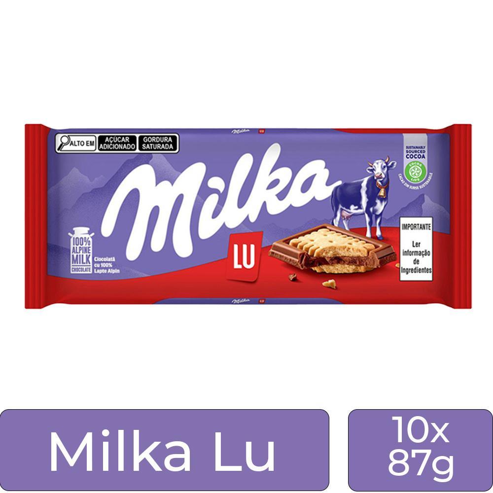Chocolate Milka Lu Barra Kit Com 10 Unidades De 87g - Carrefour