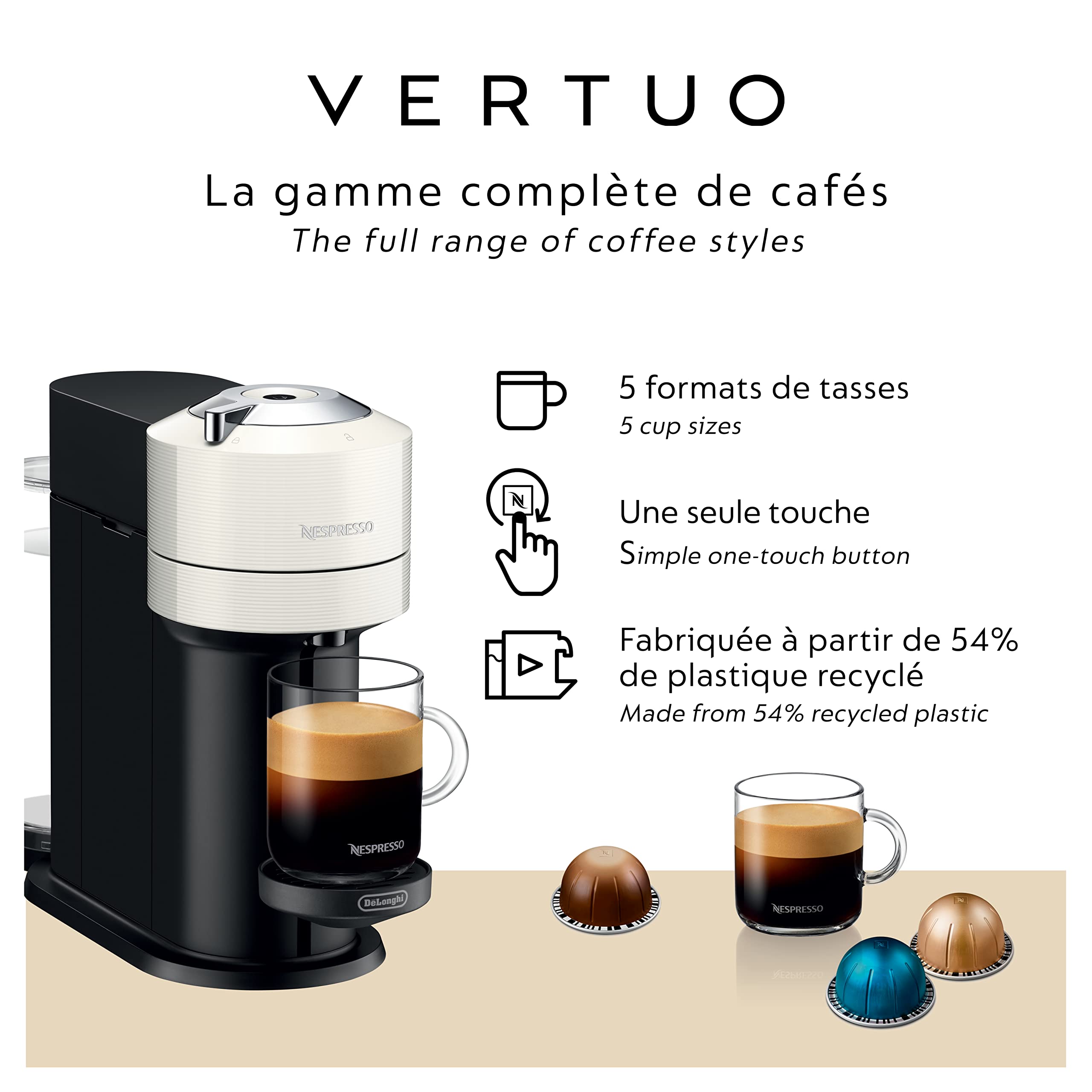 Máquina De Café E Café Expresso Nespresso Vertuo Next White - Carrefour