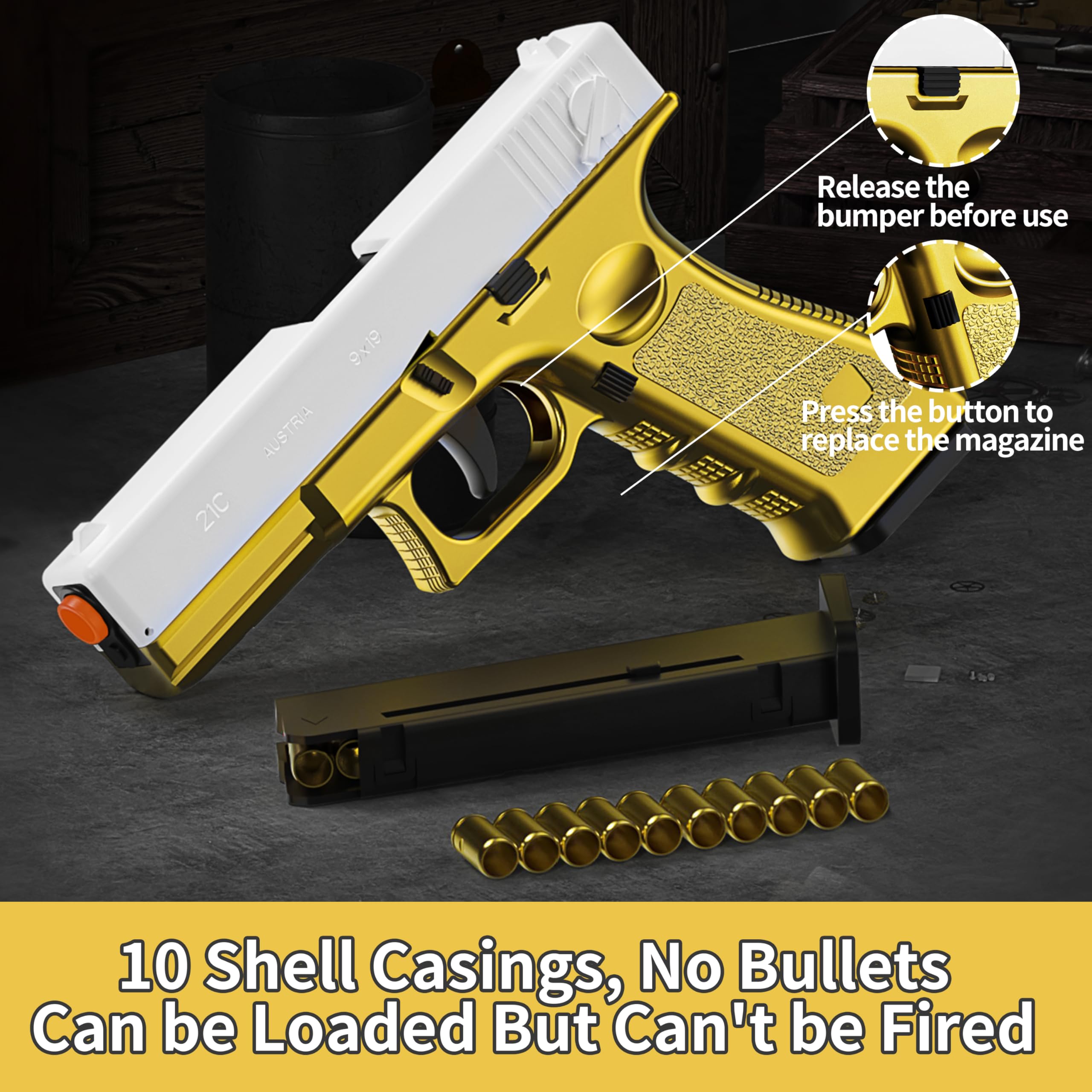 Fidget Toy Gun Hcusus 1911, Pacote Com 2, Impresso Em 3d Com 10 ...