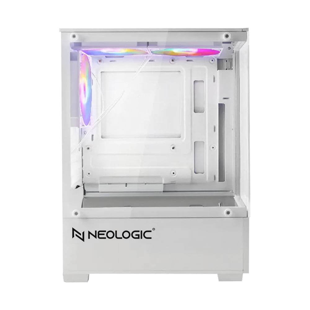 Gabinete Gamer Neologic Aquario Pulse, Mid-tower, Lateral E Frontal Vidro Temperado, Branco, 3 ...