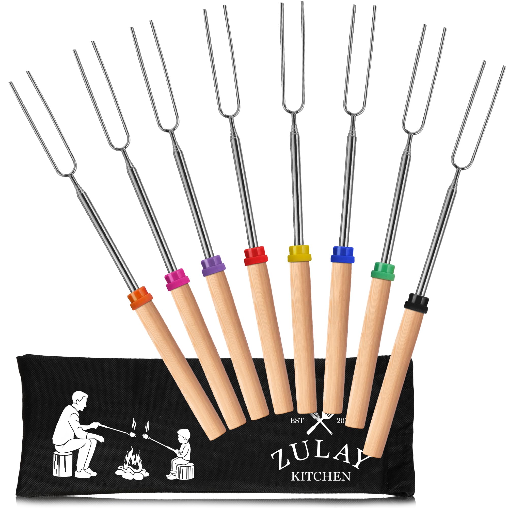 Palitos Para Assar Marshmallow Zulay Sturdy, Extra Longos, 32 Cm ...