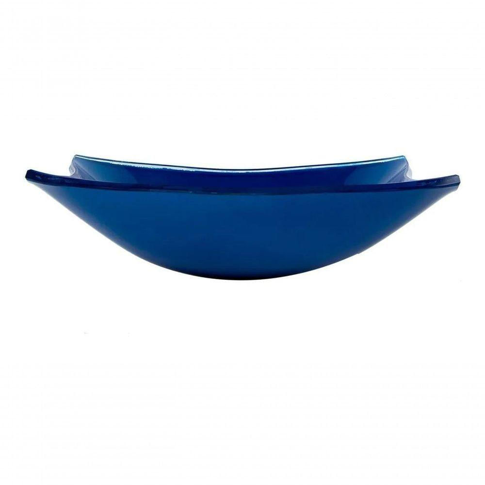 Cuba Azul De Vidro Cq39cm +torneira Link +válvula Click - Carrefour
