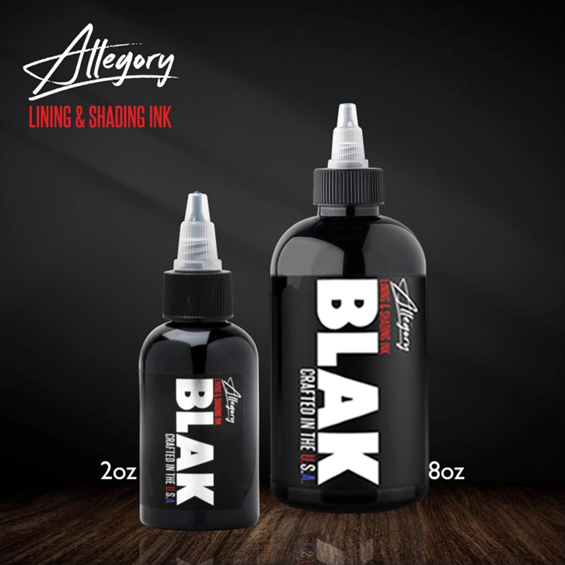 Tinta De Tatuagem Allegory Blak Premium Black 240 Ml Para Forro E ...