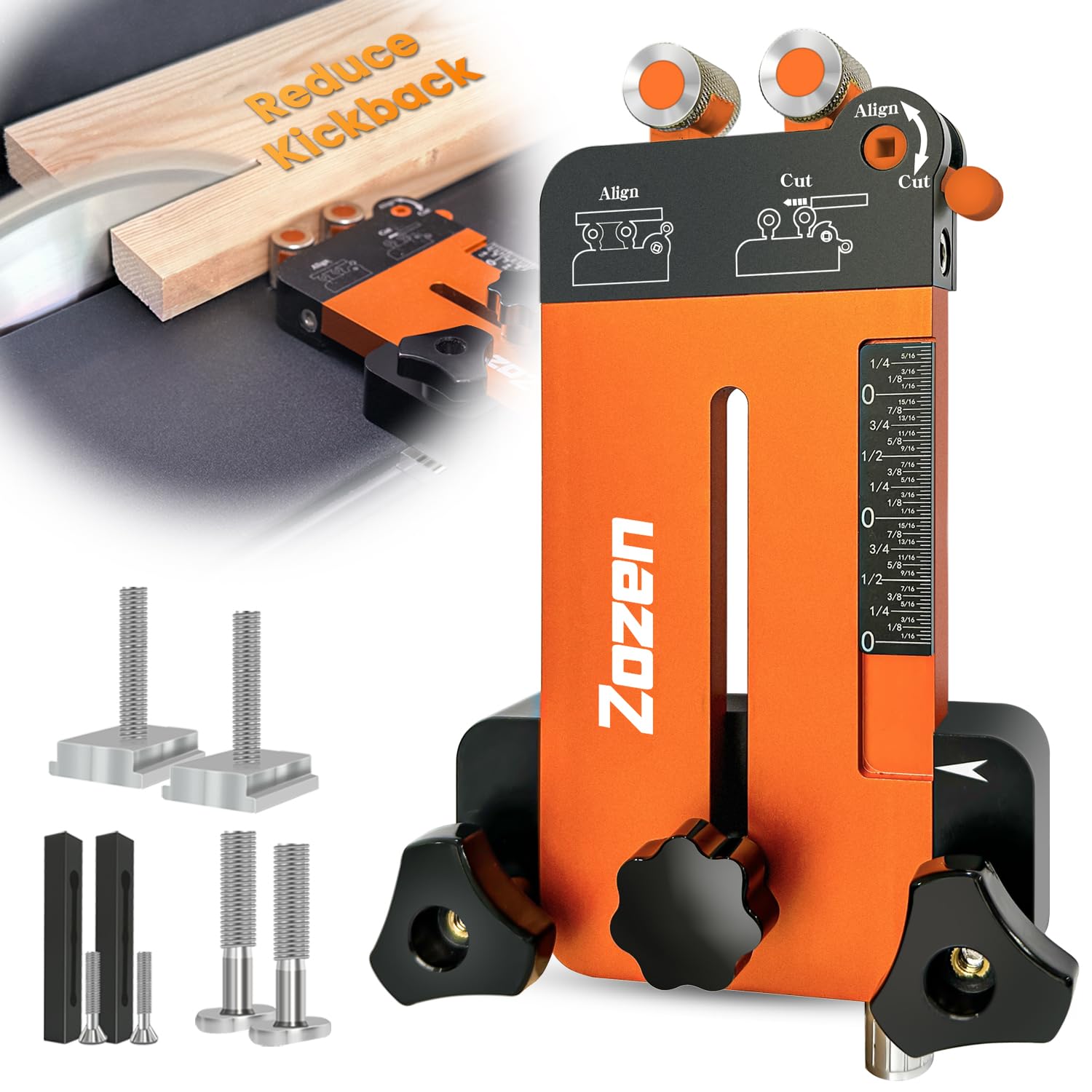 Serra De Mesa Thin Rip Jig + Placas De Penas Zozen 2 Em 1 Woodworking ...