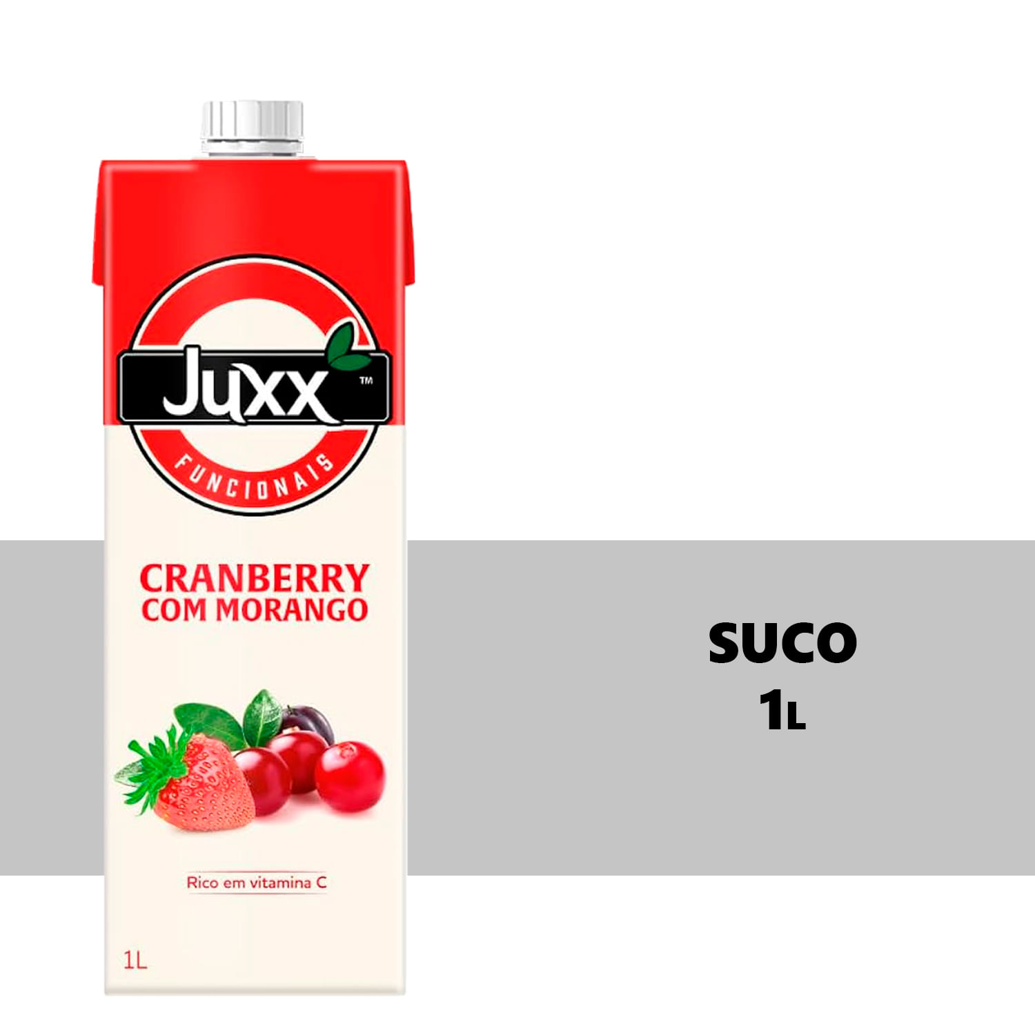 Suco ‎juxx Funcionais De Cranberry Com Morango 1l 6un - Carrefour