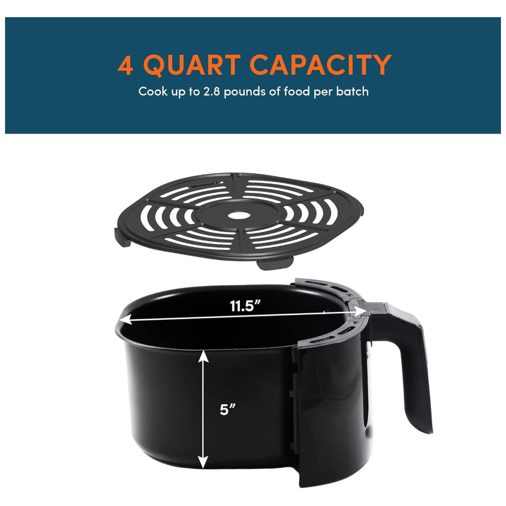 Fritadeira Eletrica Airfryer 4l Com Temperatura Ajustavel E ...