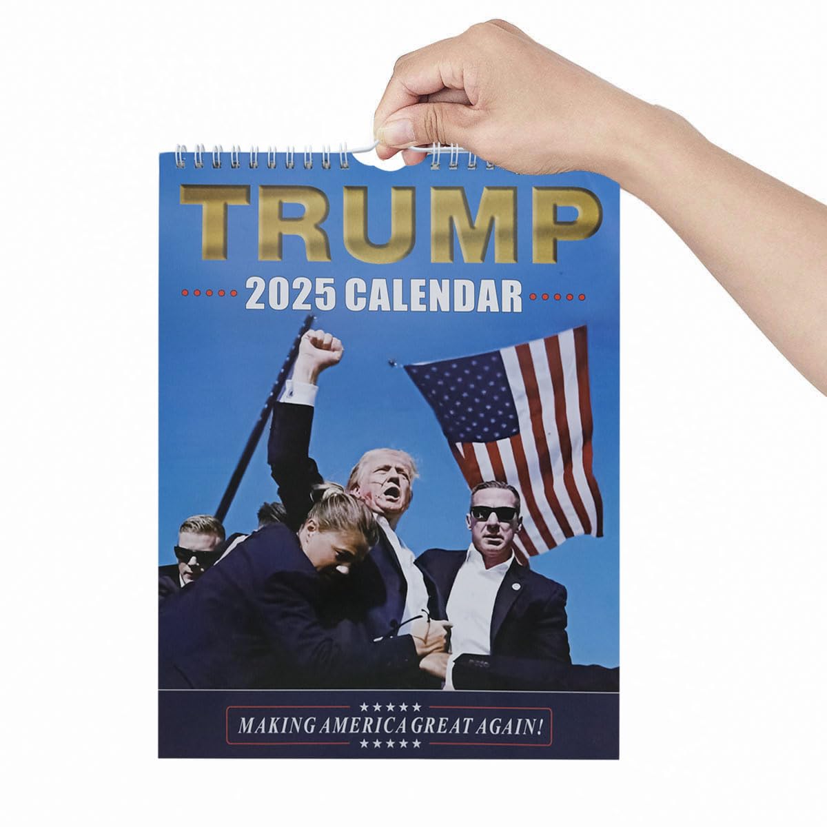 Calendário Trump 2025 Fight Assassination Fist Pump Wall - Carrefour