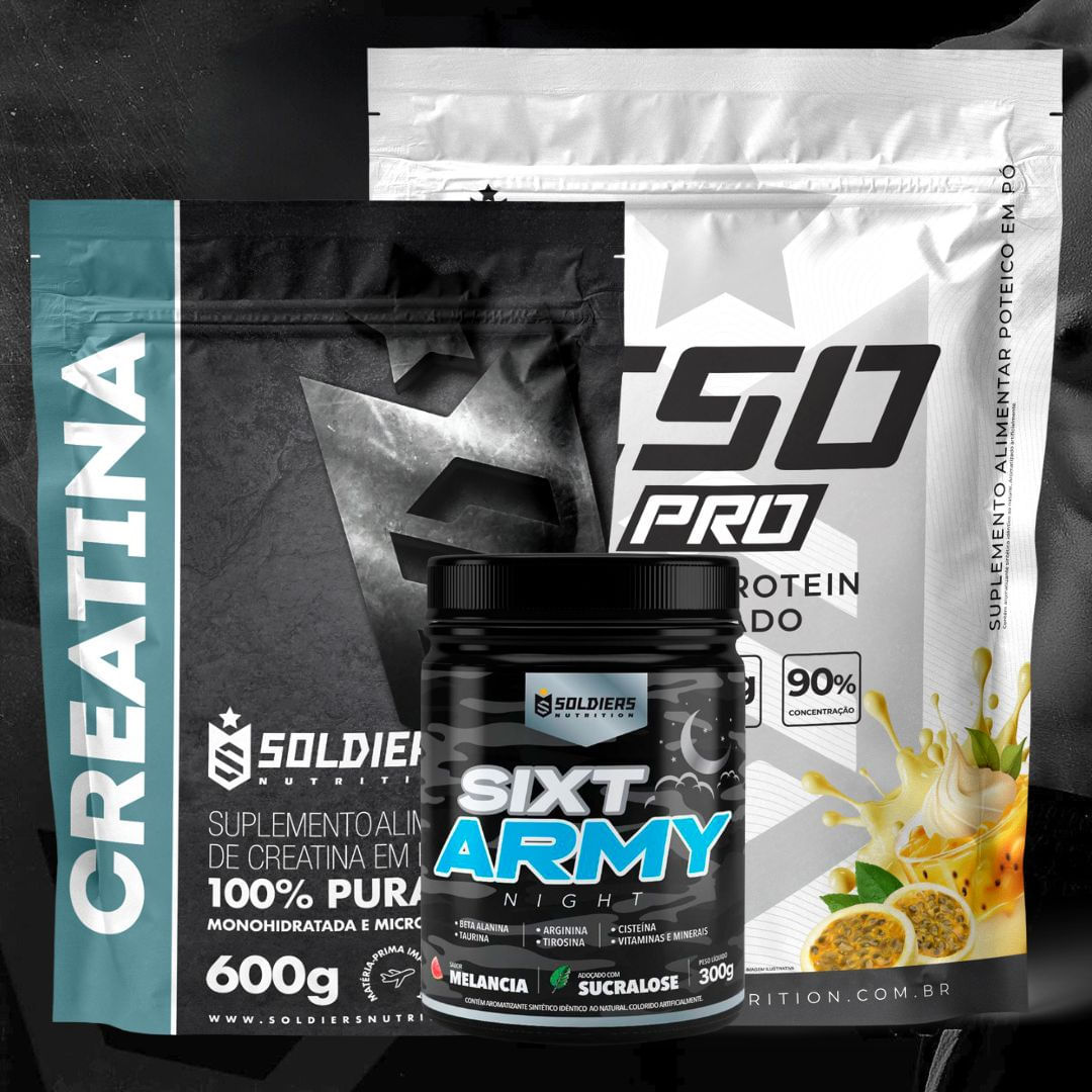 Kit: Whey Protein Isolado Iso Pro 1kg + Creatina Monohidratada 600g ...